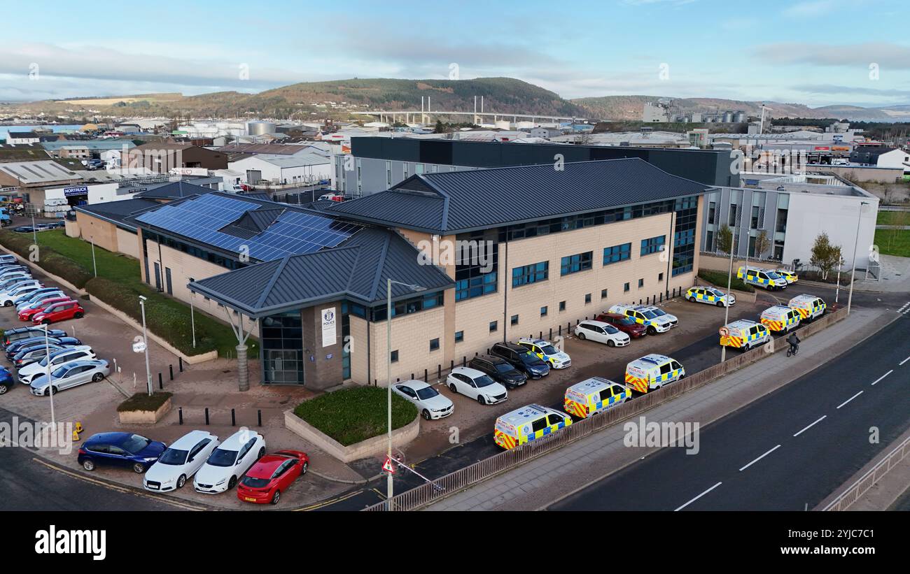 14 November 2024: Burnett Road Police Station Inverness locator GV ...