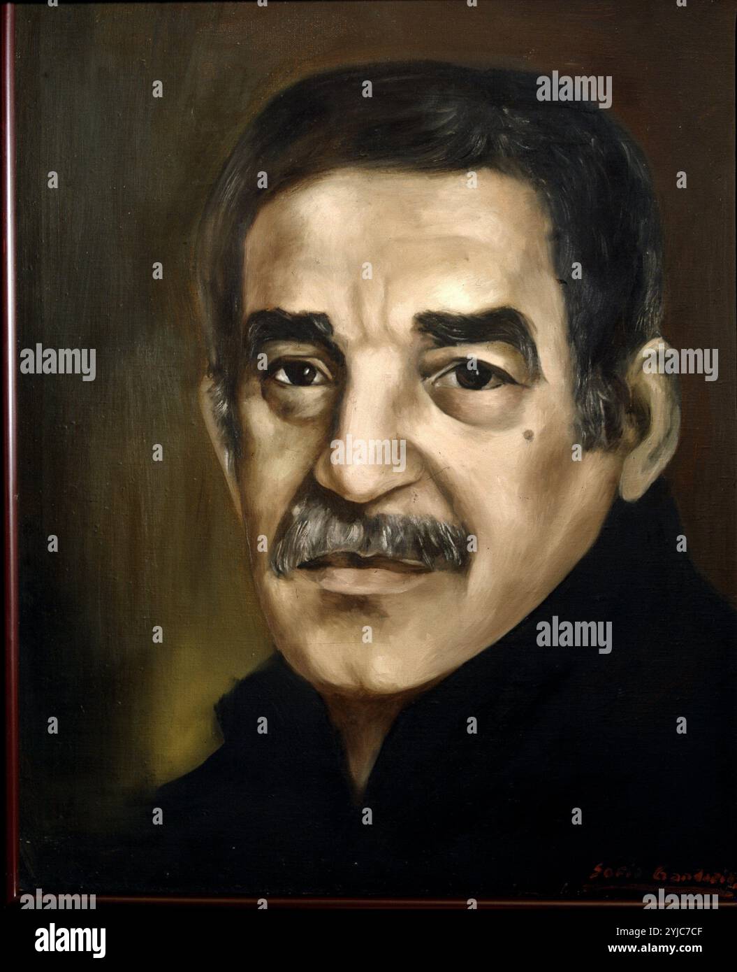 GARCIA MARQUEZ, GABRIEL. ESCRITOR COLOMBIANO 1928-. OLEO DE SOFIA ...