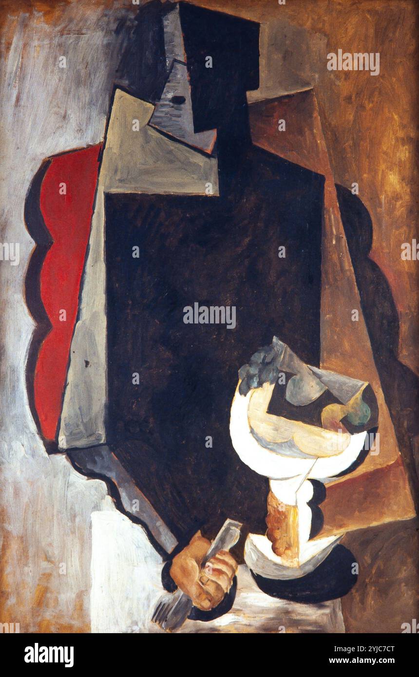 Pablo Picasso / 'Figure with fruit bowl', 1917, Oil on canvas, 100 x 70 ...