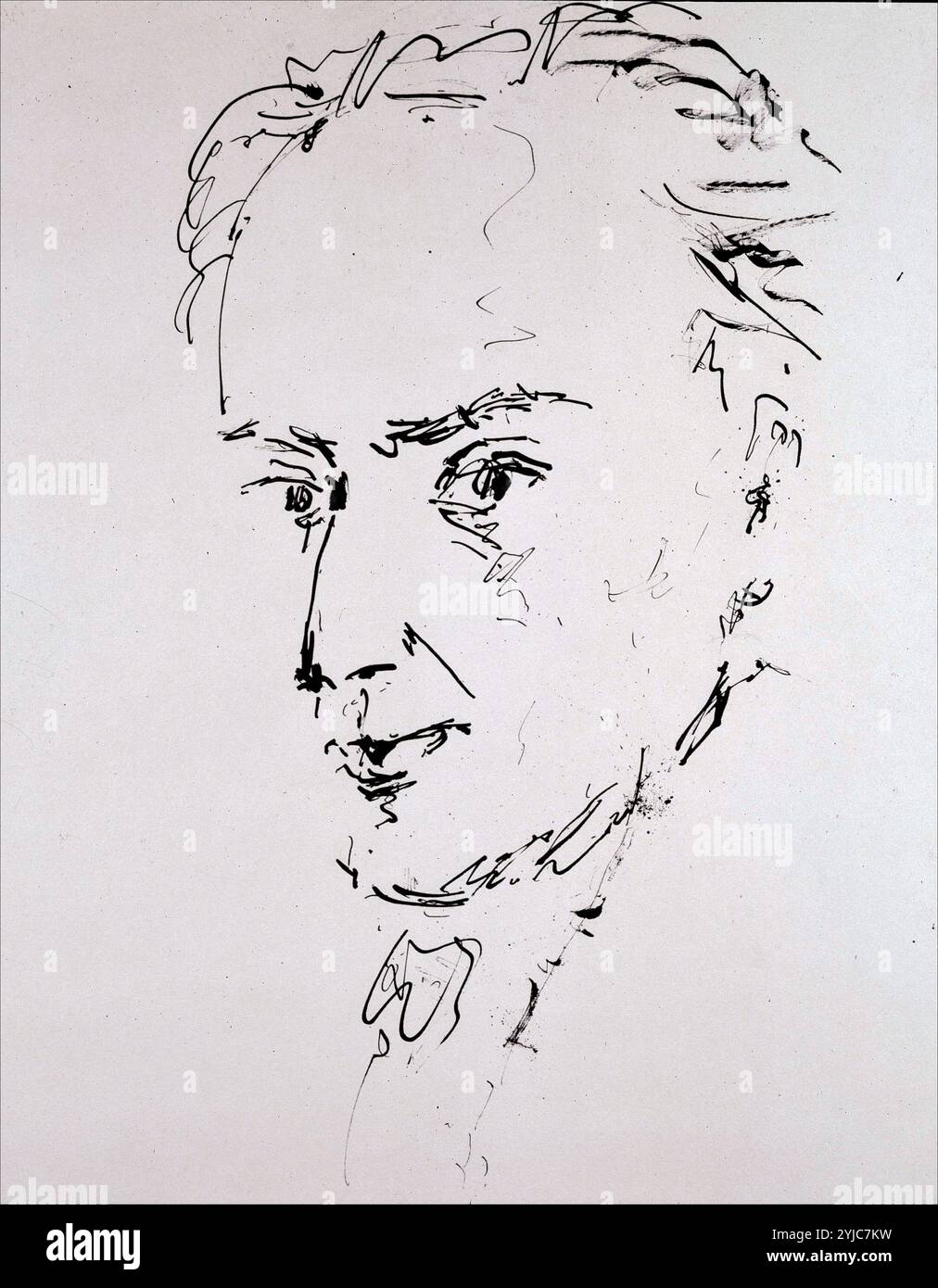 MACHADO , ANTONIO. ESCRITOR ESPAÑOL. SEVILLA 1875 -. DIBUJO DE PABLO ...