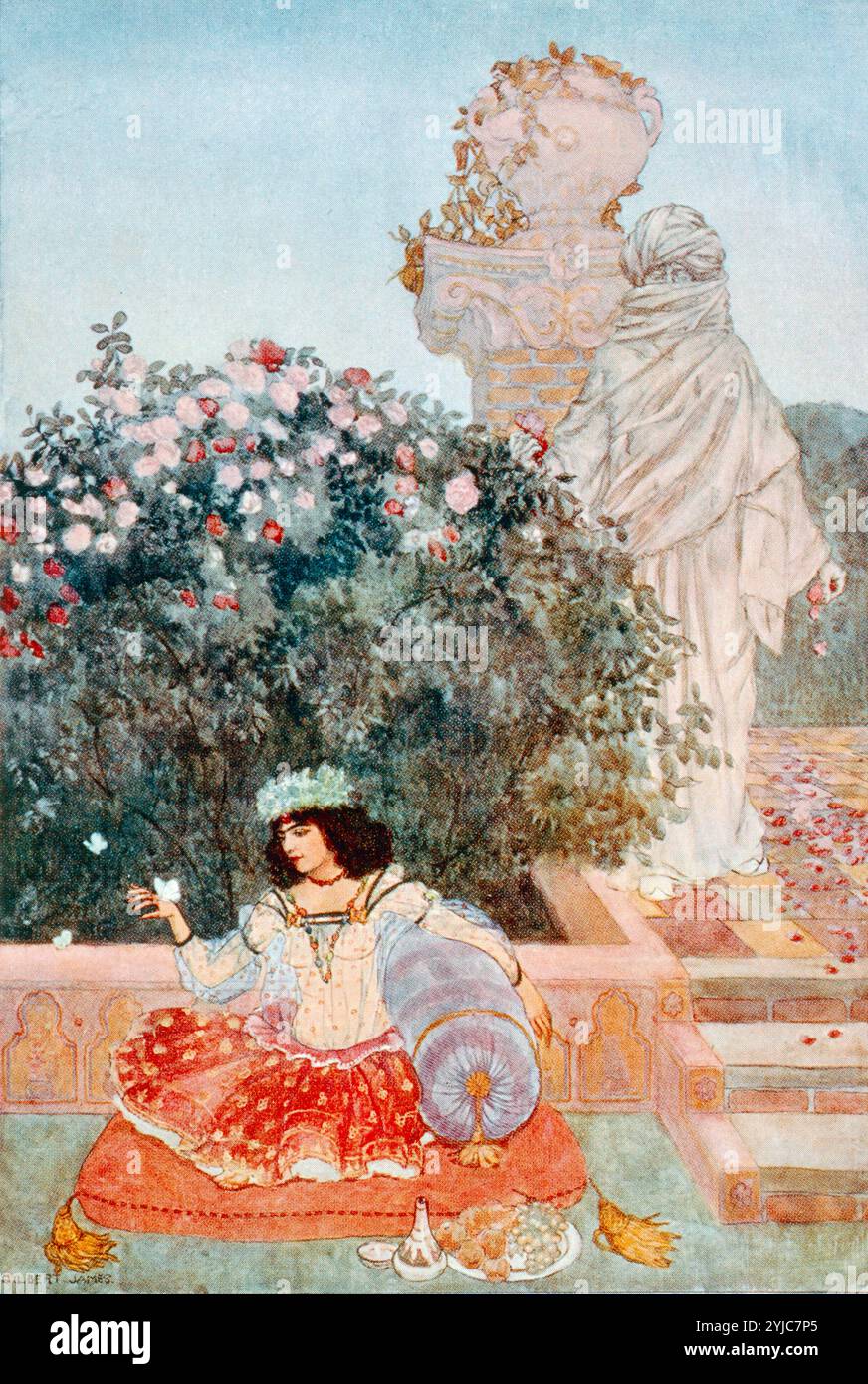 Scene from Rubaiyat of Omar Khayyam Dust into Dust and under Dust to ...