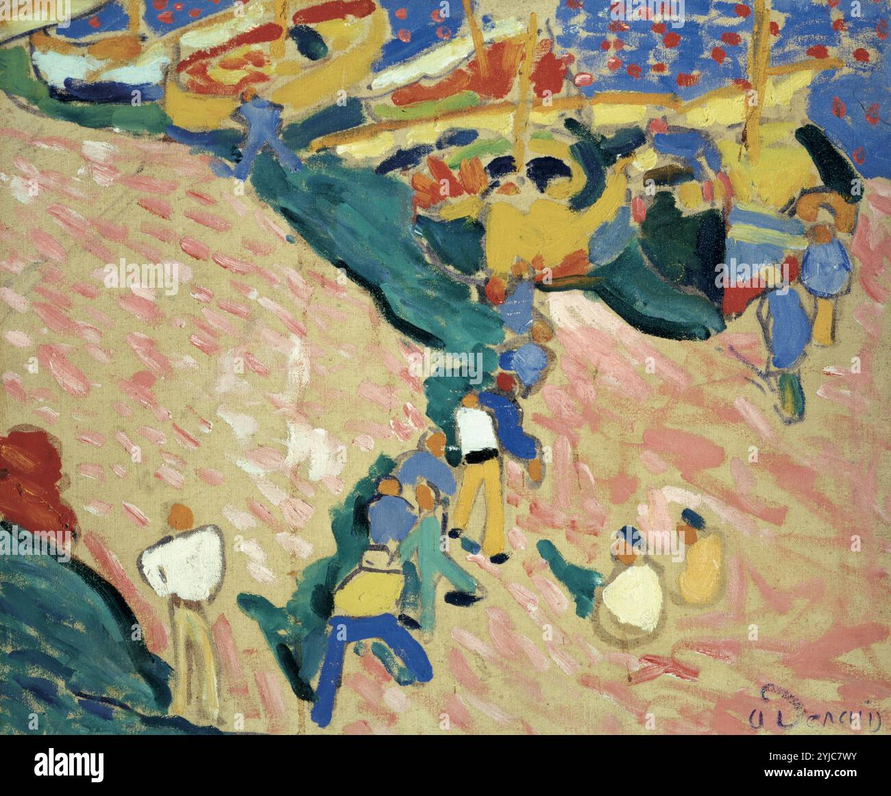 Pescadores en Colliure/1905. Museum: PERLS GALLERY NEW YORK USA. Author ...