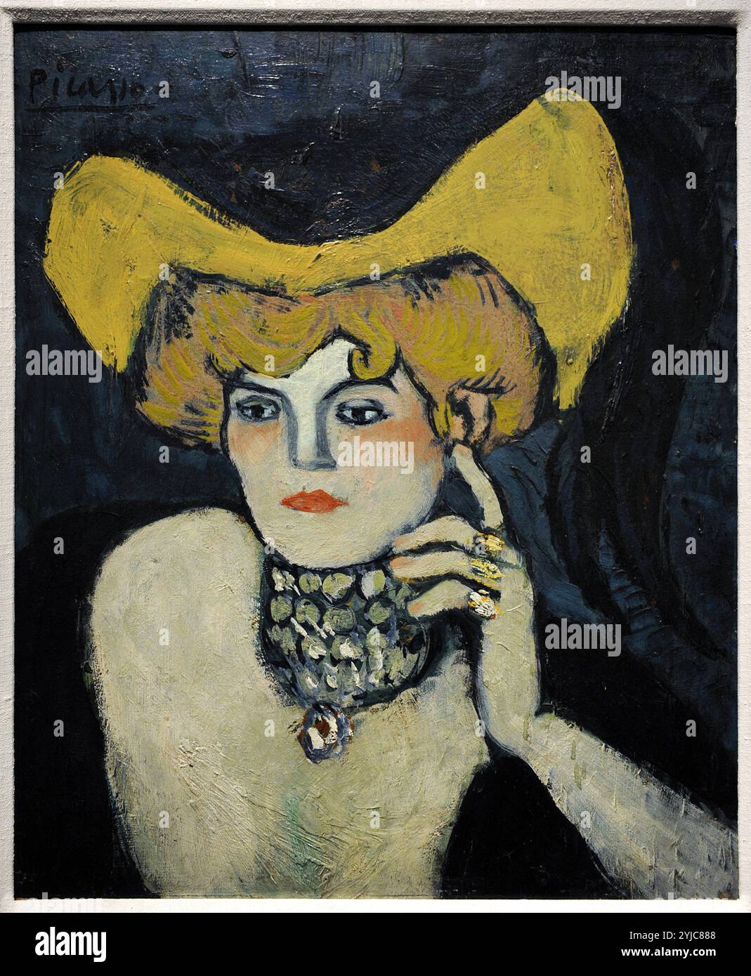 Pablo Picasso (1881-1973). Spanish painter. Woman with necklace of gems ...