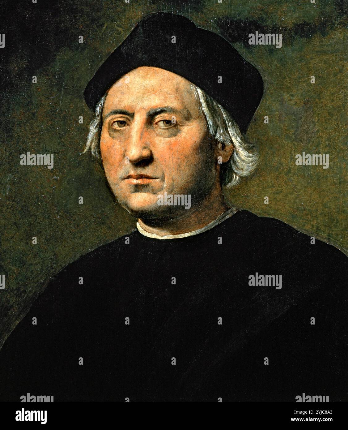 Christopher Columbus (1451-1506). Museum: Naval Museum, Genova, ITALIA. Author: RIDOLFO DI ...