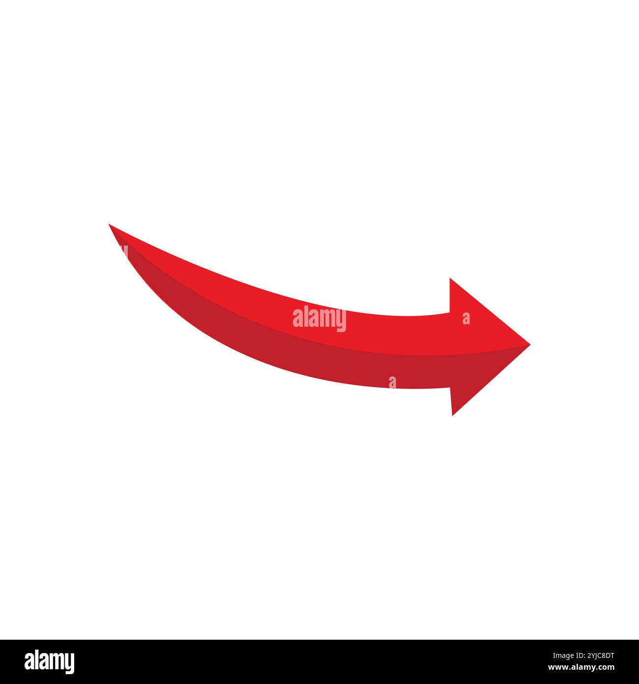 Red arrow icon on white background. flat style. arrow icon for your web ...