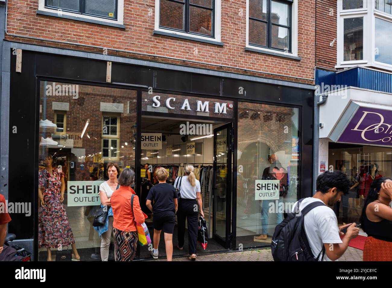 Alkmaar, Netherlands - Aug 30, 2024: People visiting the SCAMM and ...
