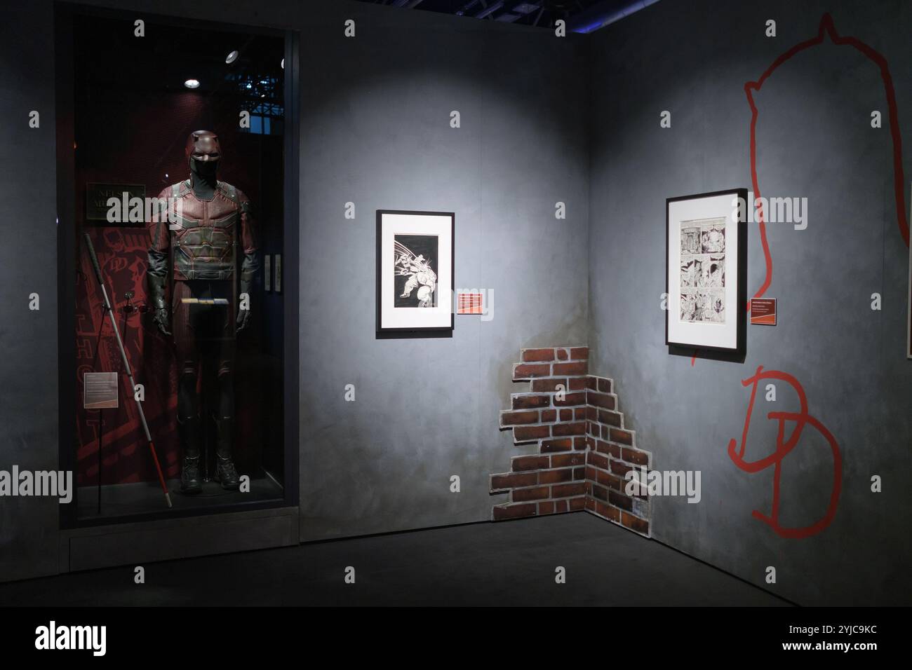 View of the Marvel: Universe of Super Heroes exhibit at MoPop at IFEMA ...