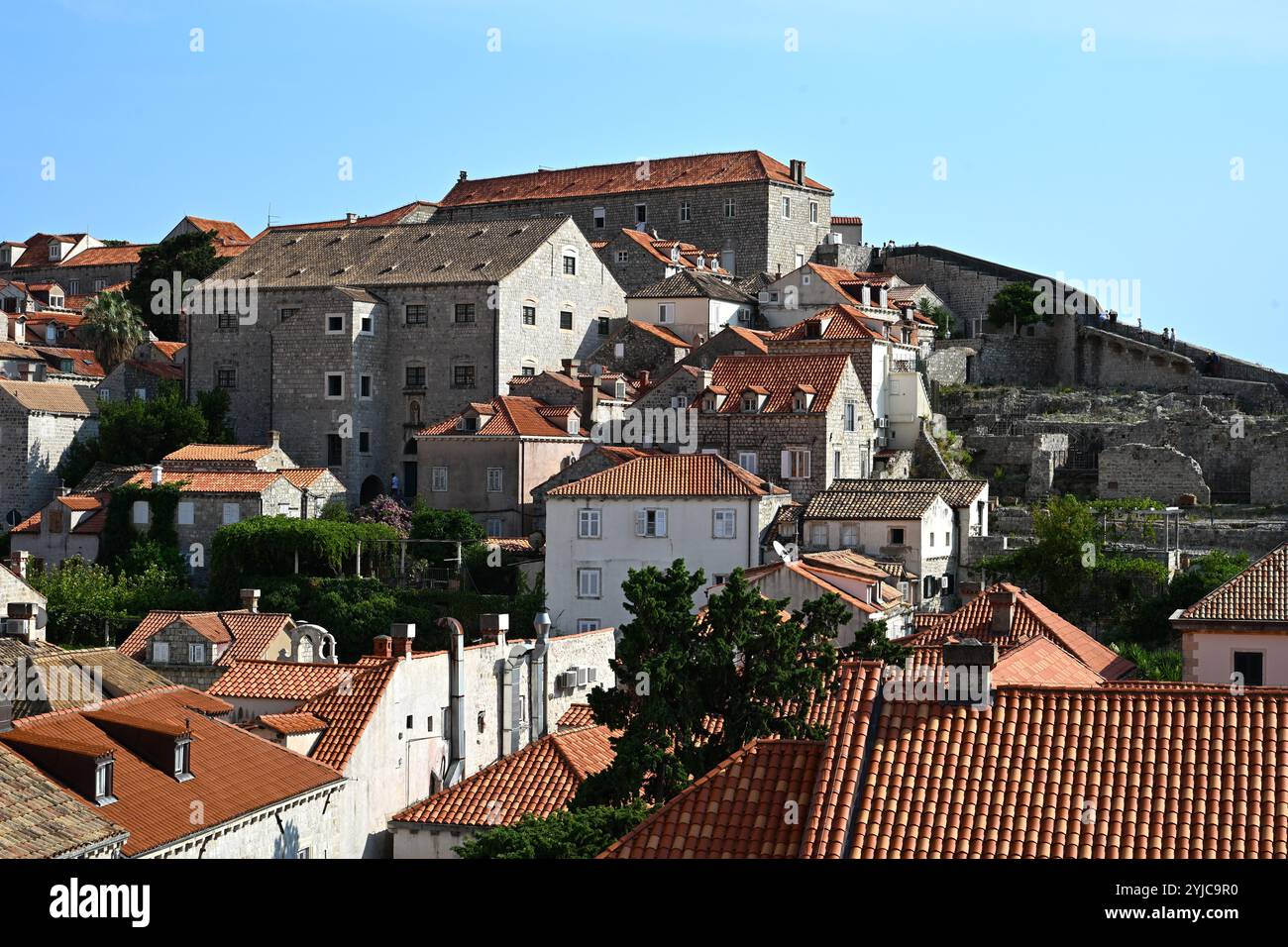 Historic Rooftops of Dubrovnik, Croatia Stock Photo - Alamy
