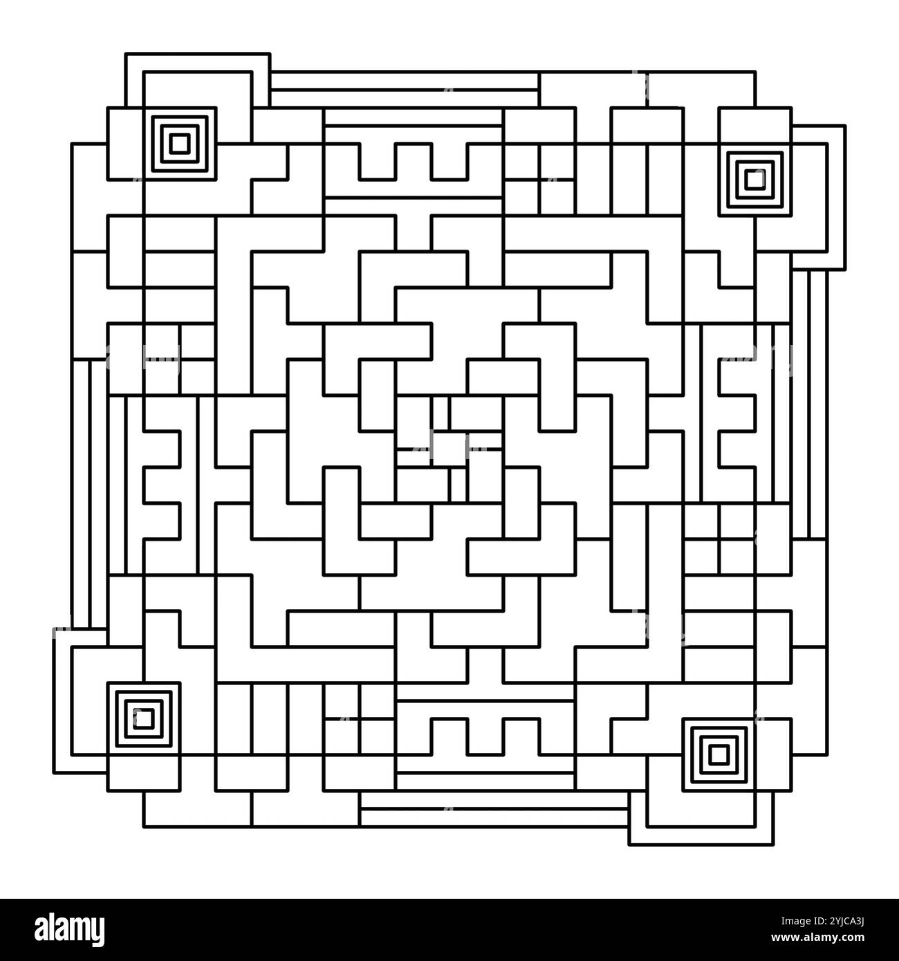 Minimalist abstract geometric design Black and White Stock Photos & Images - Alamy