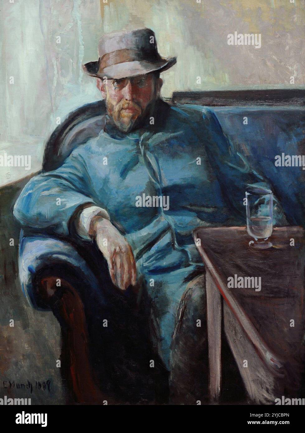 Hans Jaeger (1854-1910). Norwegian writer and philosopher. Portrait by ...