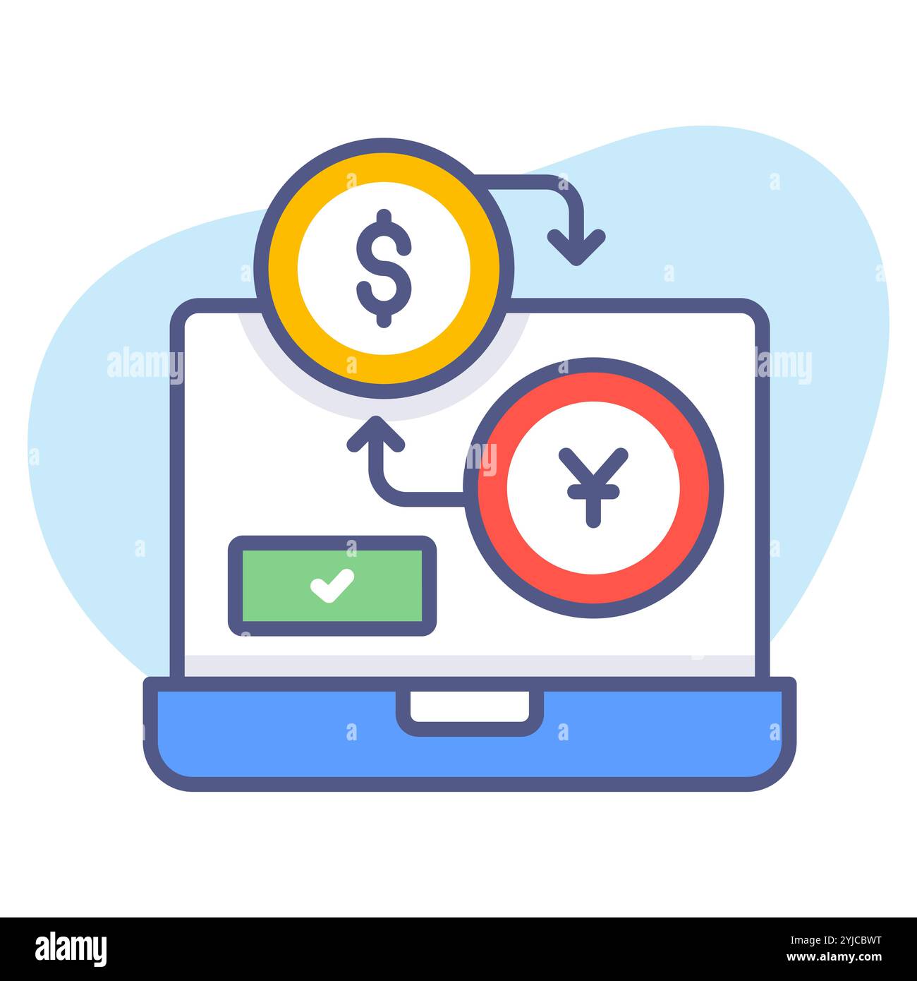 currency exchange function, money converting and circulation, Premium ...