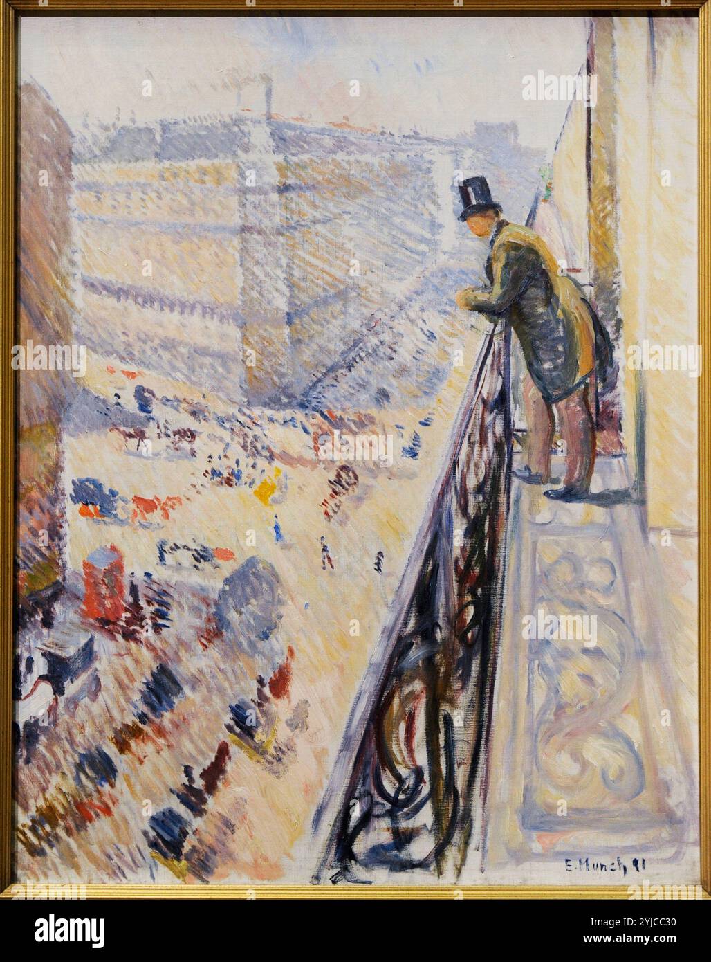 Edvard Munch (1863-1944). Norwegian painter. Rue Lafayette, 1891 ...