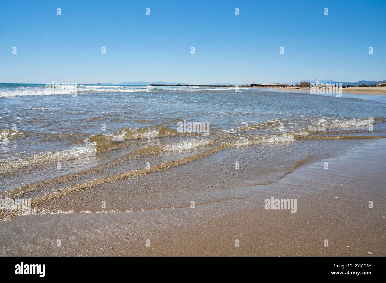 Gruissan-plage with its beach at the Mediterranean Sea made famous by ...