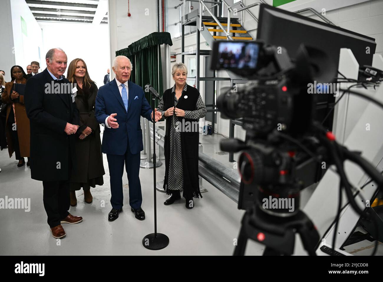 King Charles III speaks as he is broadcast live to virtually open a ...