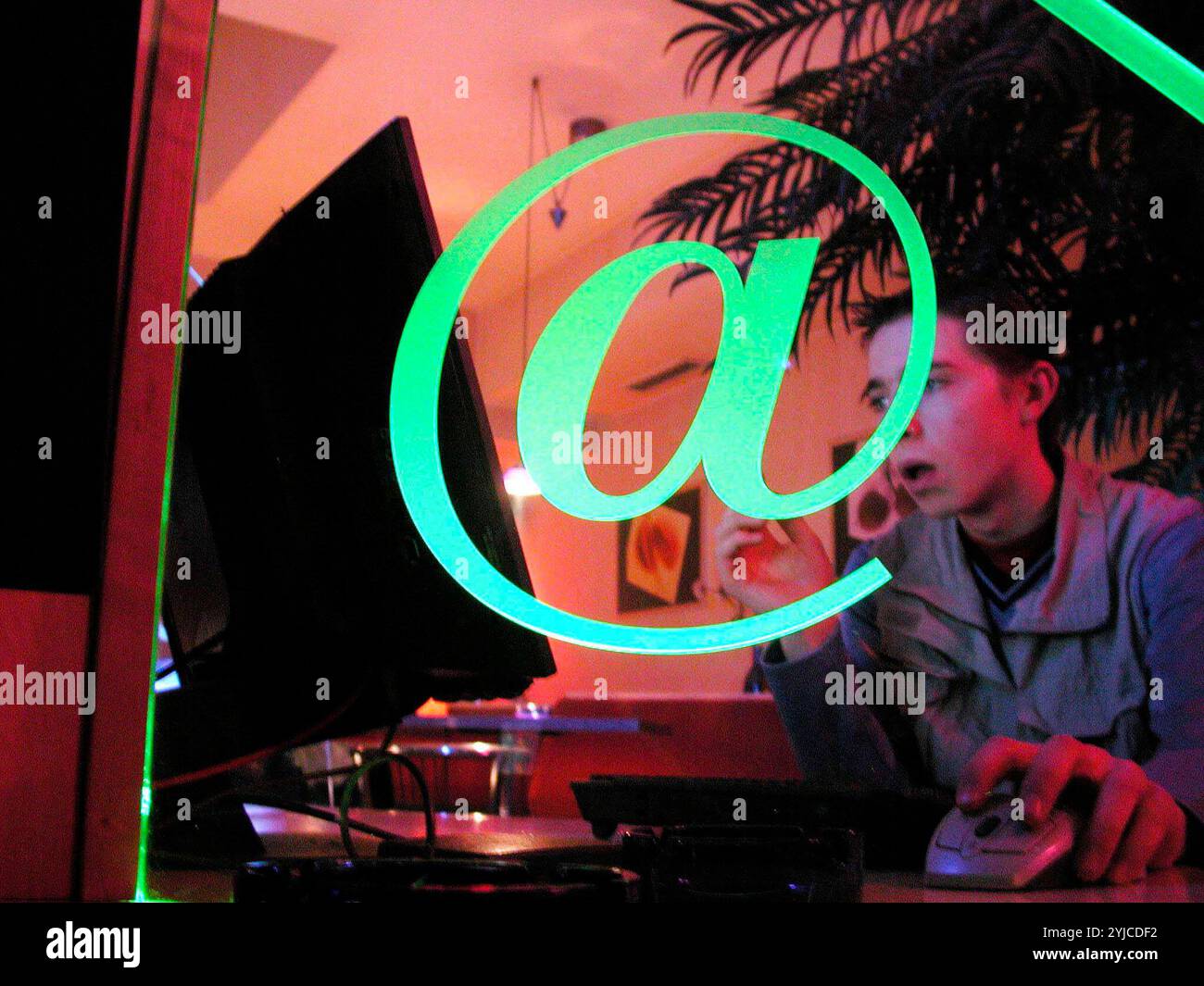 the at sign as symbol for internet usage and being online the at sign ...