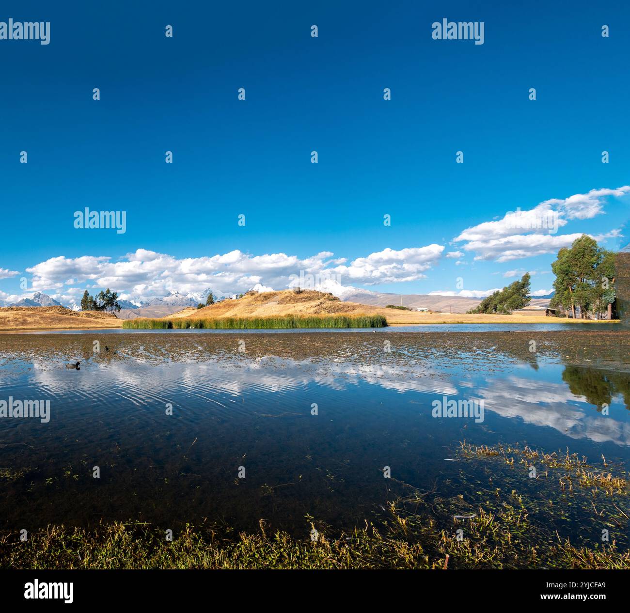 Viewpoint of the Wilcachocha Lagoon, Part of the Black Mountain Range ...