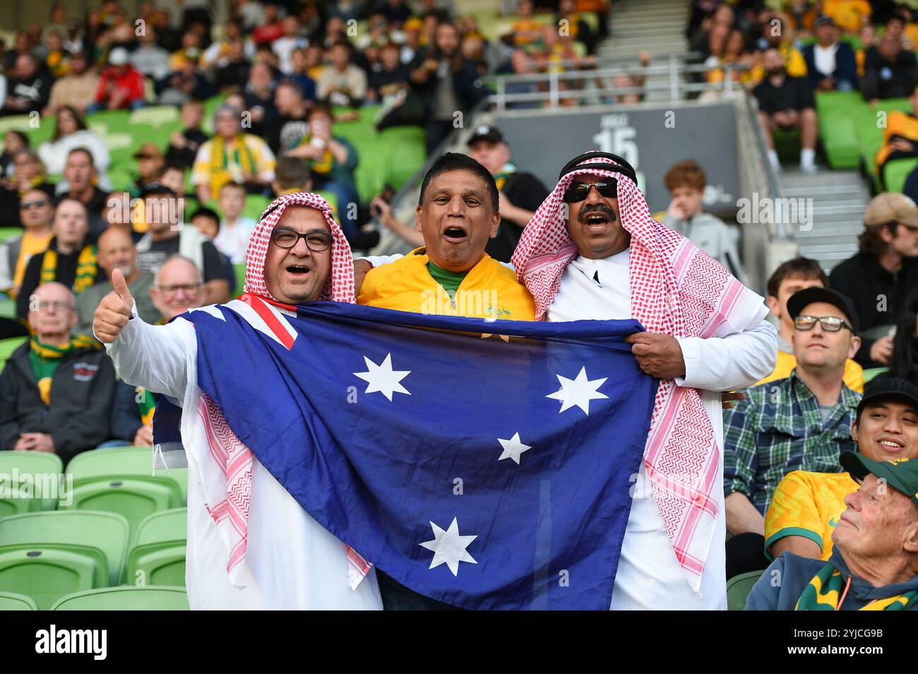 MELBOURNE, AUSTRALIA. 14th November 2024. Men in traditional arab dress ...