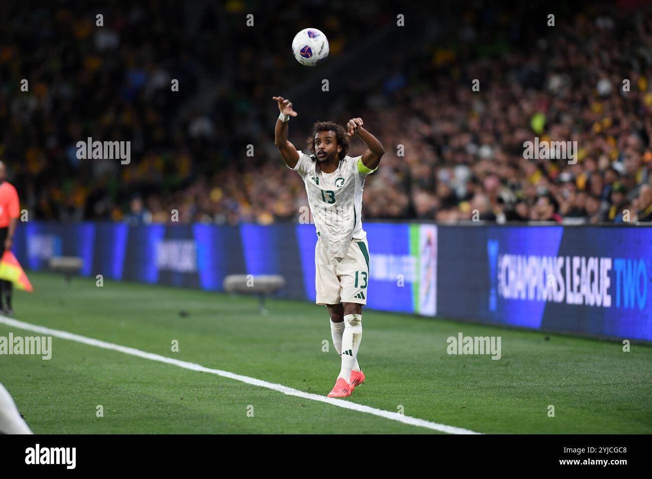 Saudi arabia soccer player yasser al shahrani hi-res stock photography ...