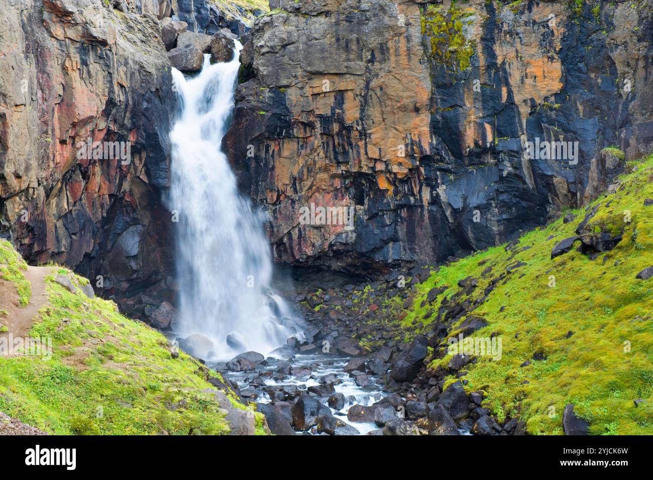 Fardagafoss waterfall hi-res stock photography and images - Alamy