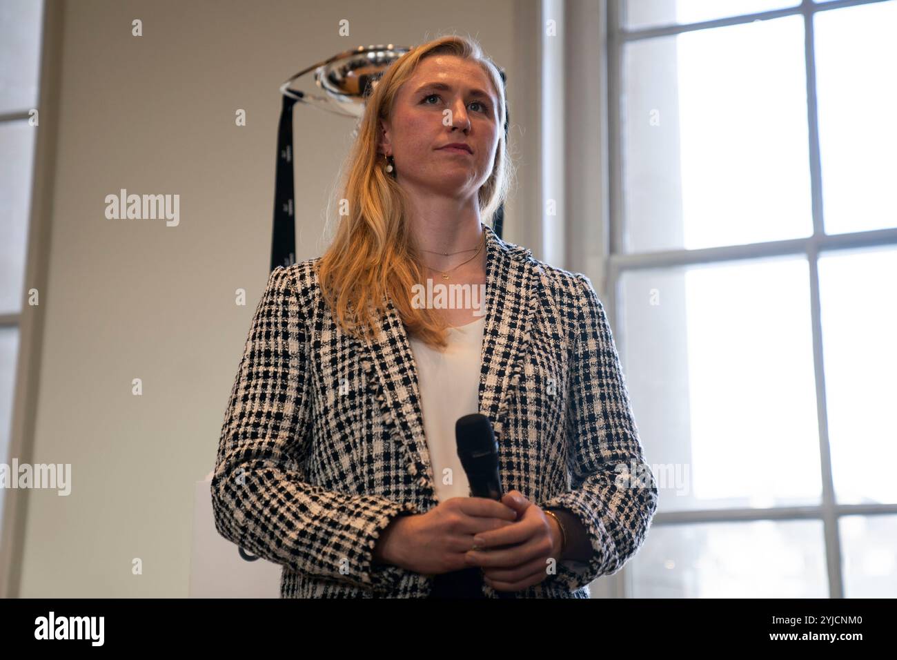 Olympic bronze medallist Heidi Long during The CHANEL J12 Boat Race ...
