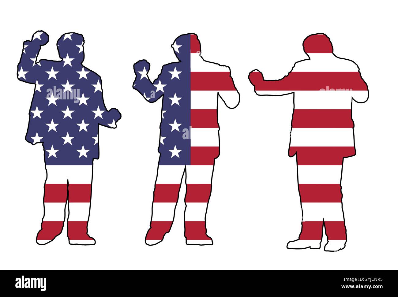 Funny drawing with dancing man with US Stock Photo - Alamy