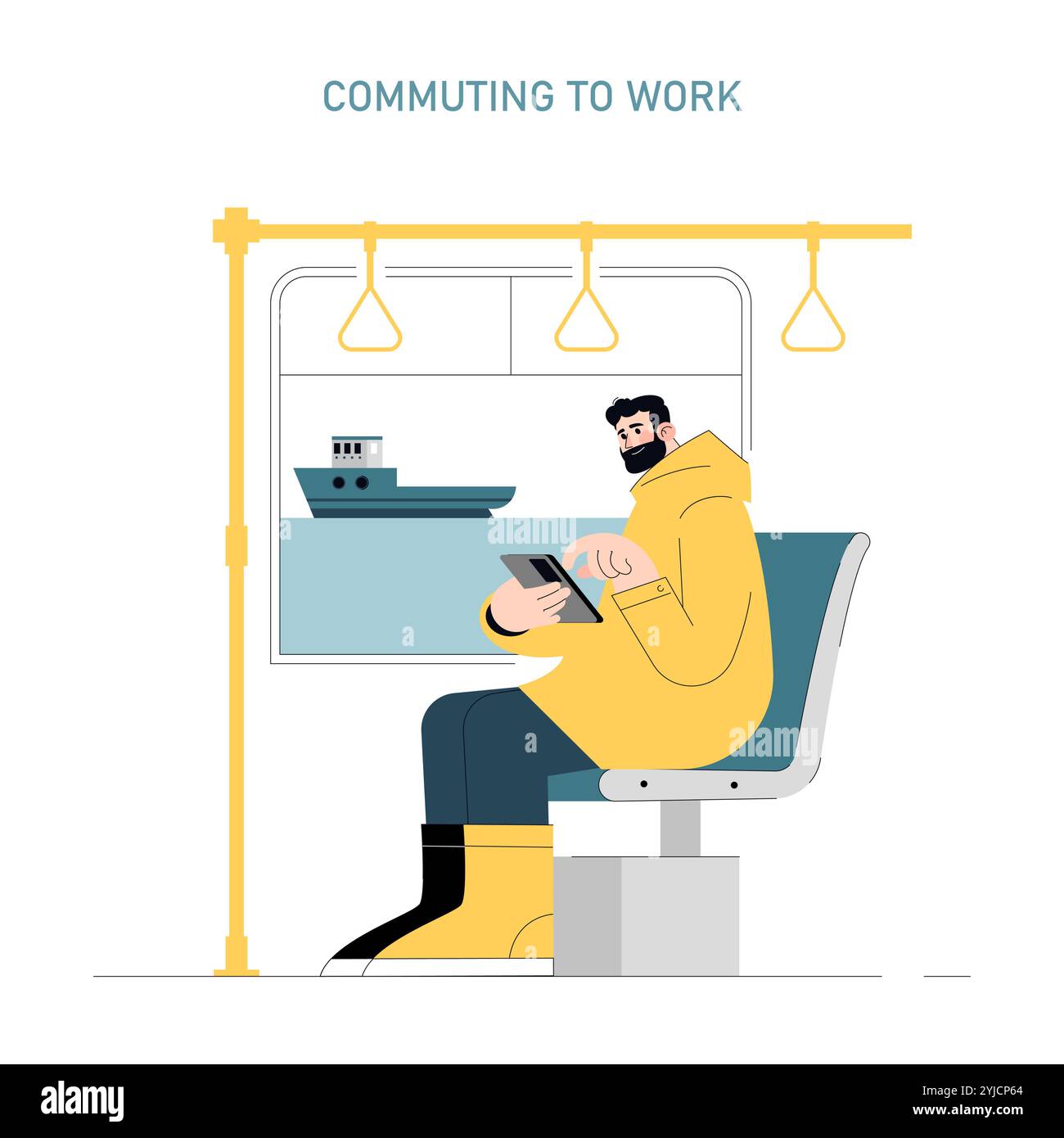 Absorbed into the city Stock Vector Images - Alamy