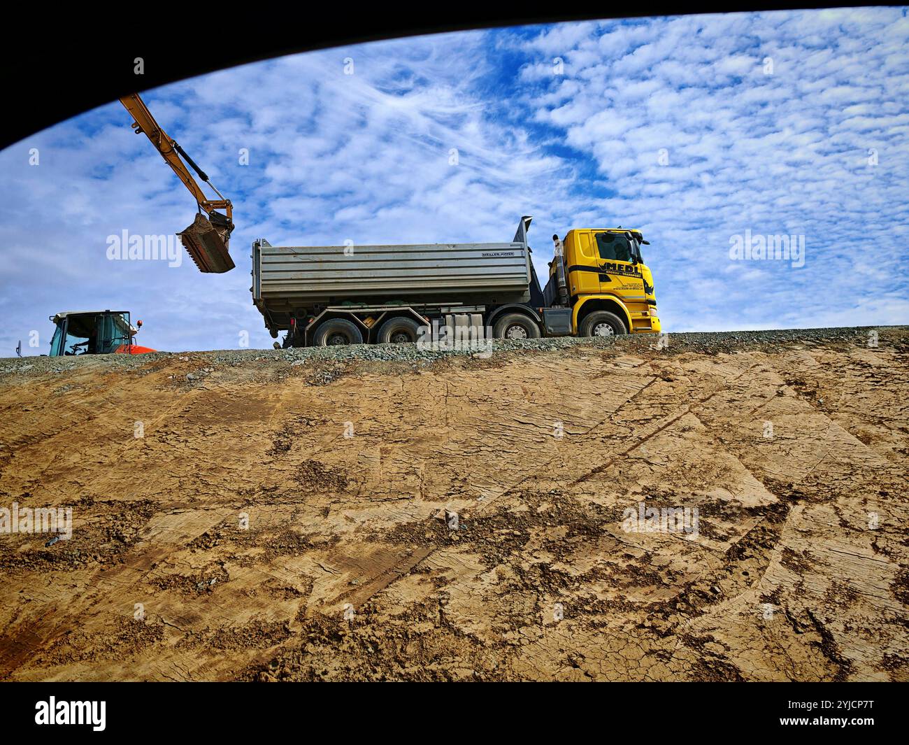 road construction in civil engineering, public road network for ...