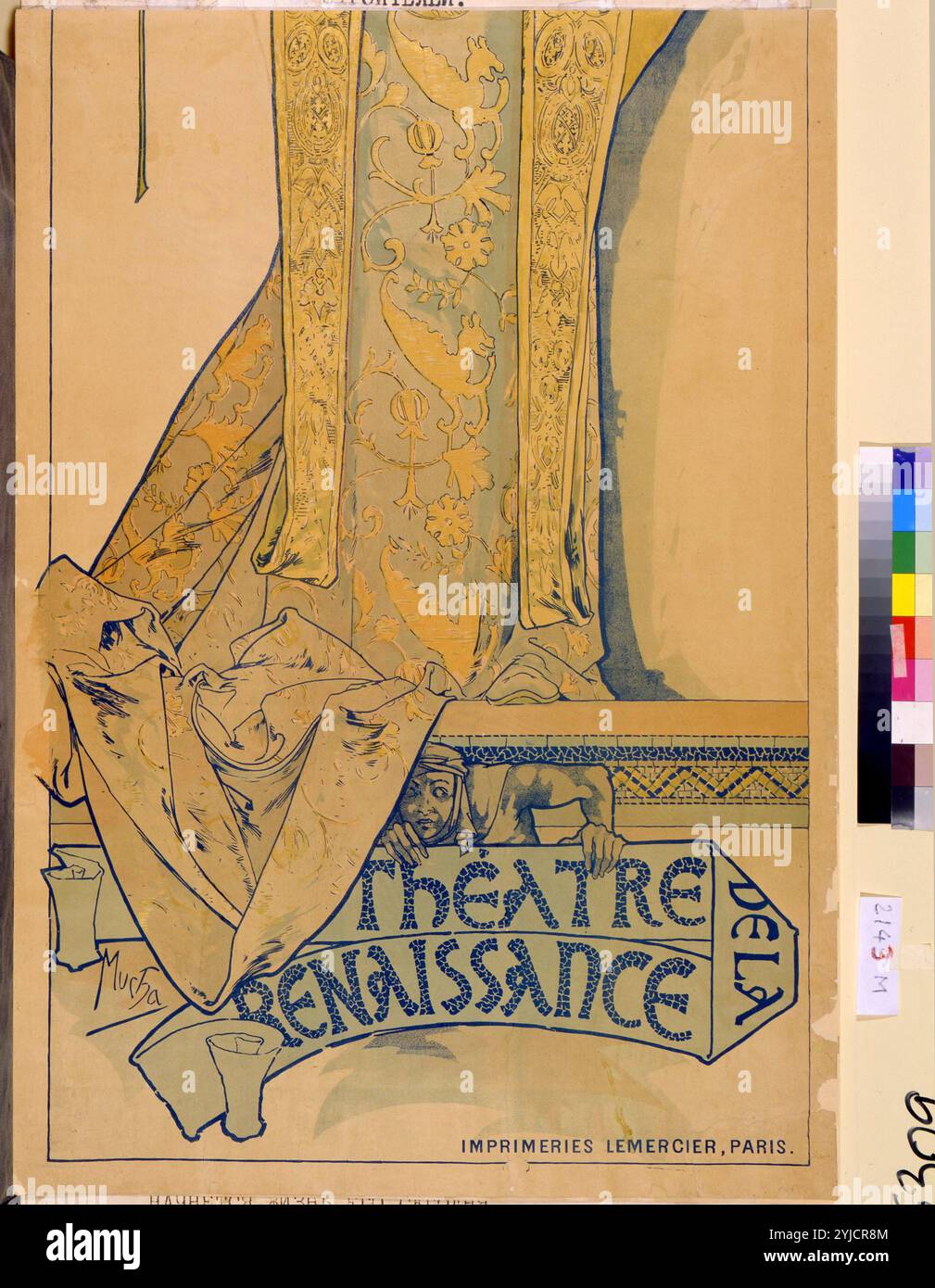Poster for the theatre play Gismonda by V. Sardou (Lower part). Museum ...