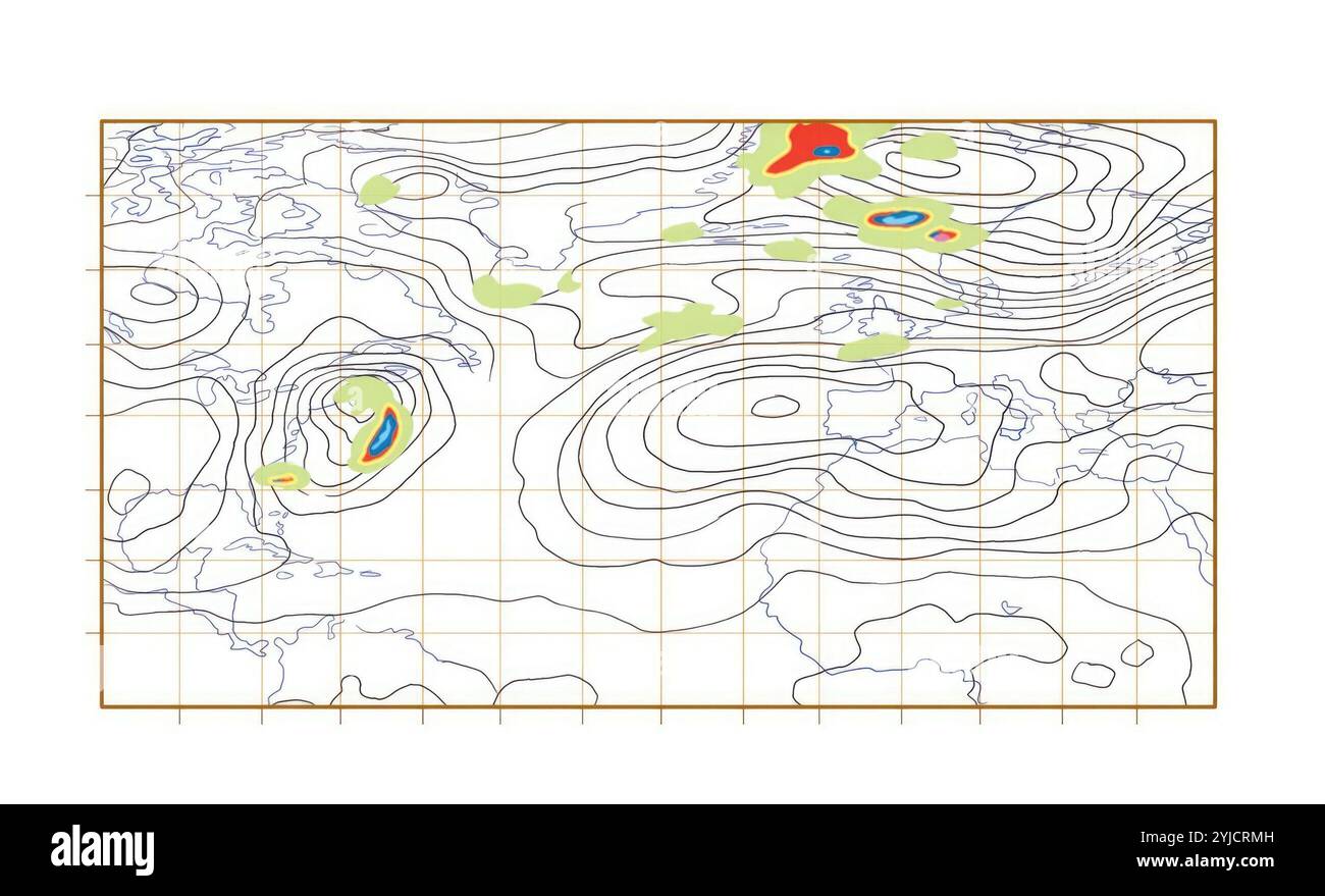 Isobars map hi-res stock photography and images - Alamy