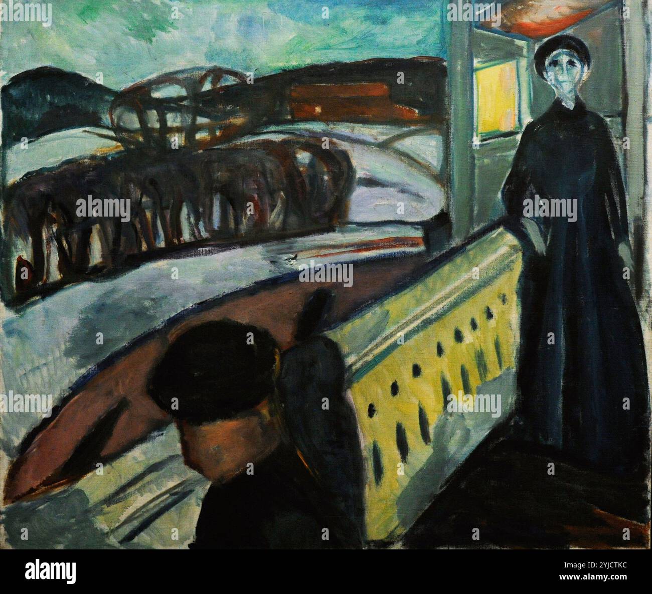 Edvard Munch (1863-1944). Norwegian painter. On the Veranda Stairs ...