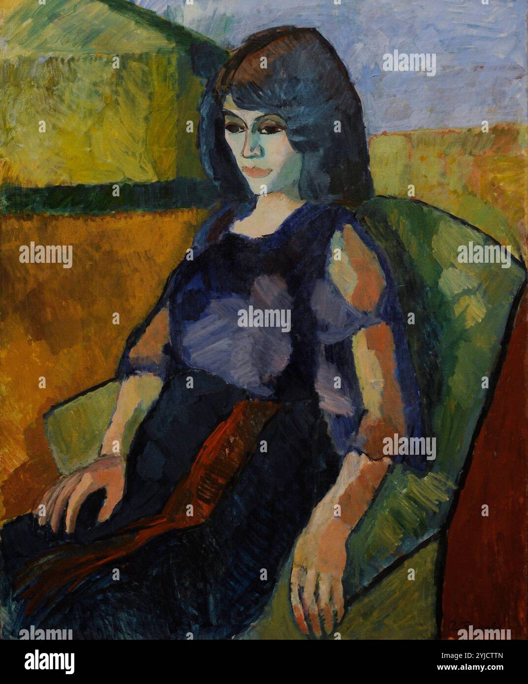 Axel Revold (1887-1962). Norwegian painter. Italian Woman, 1913 ...