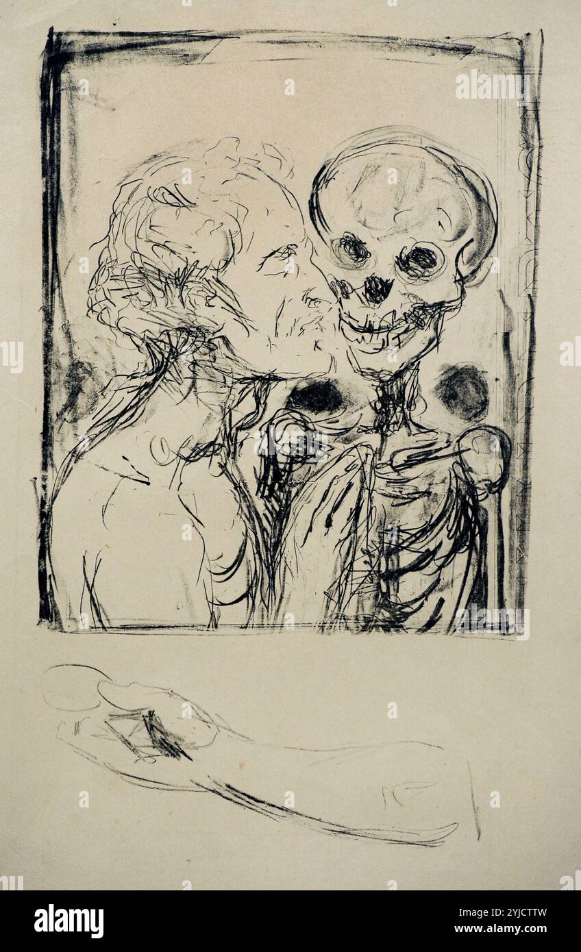 Edvard Munch (1863-1944). Norwegian painter. Dance of Death (III), 1915 ...