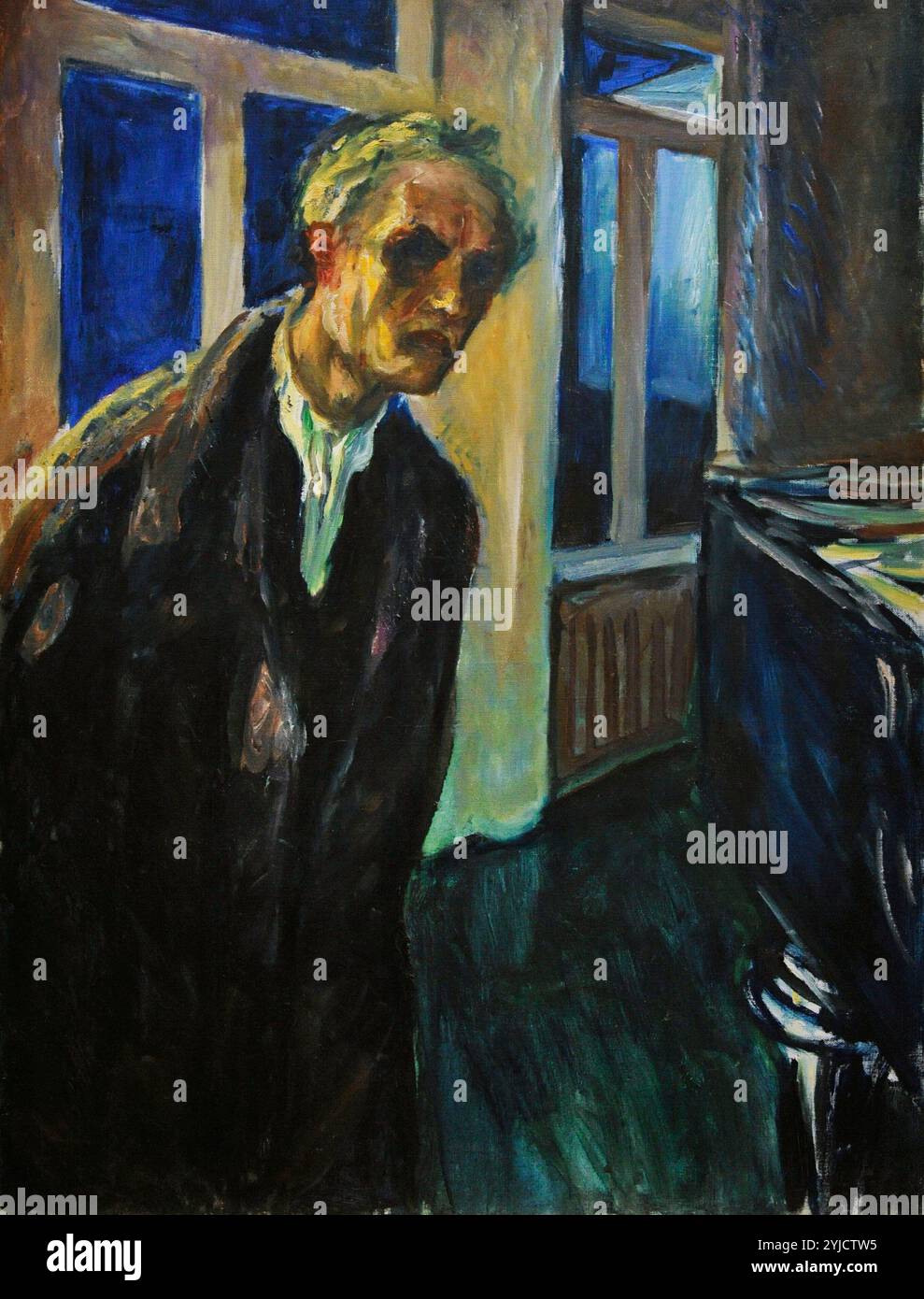 Edvard Munch (1863-1944). Norwegian painter. The Night Wanderer, 1923 ...