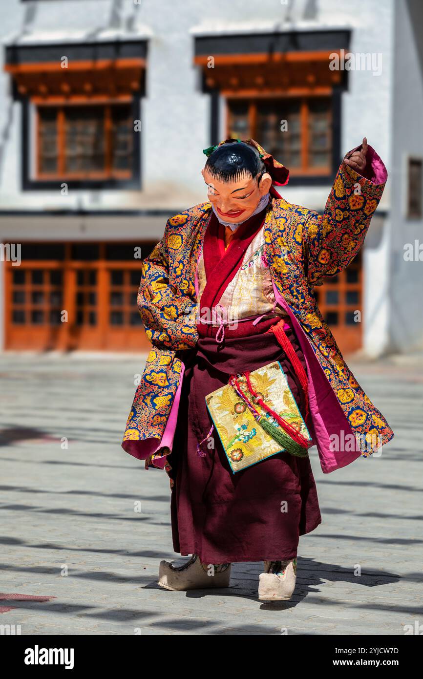 Cham dance performed by monks at Ladakh Jo Khang Temple, Leh, Ladakh ...