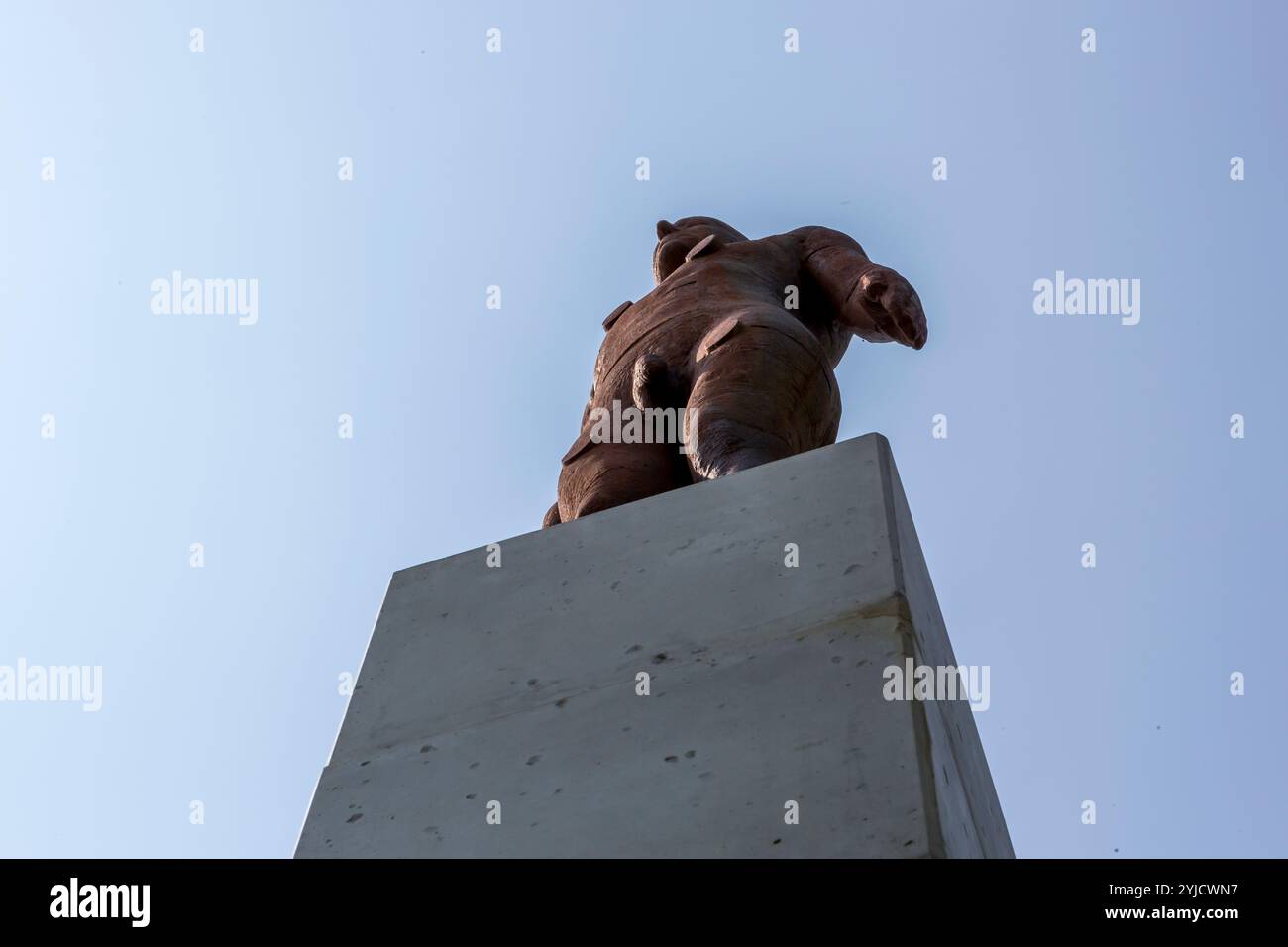 Antony Gormley Time Horizon and SkySpace at Houghton Hall Stock Photo ...