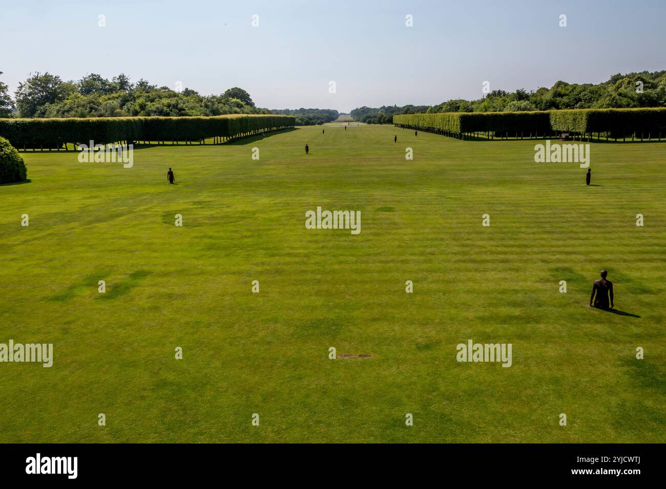 Antony Gormley Time Horizon and SkySpace at Houghton Hall Stock Photo ...