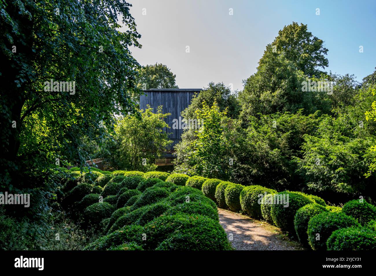 Antony Gormley Time Horizon and SkySpace at Houghton Hall Stock Photo ...