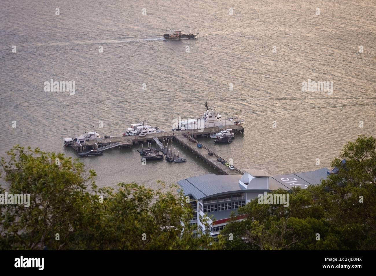 Aerial view city sandakan capital hi-res stock photography and images ...
