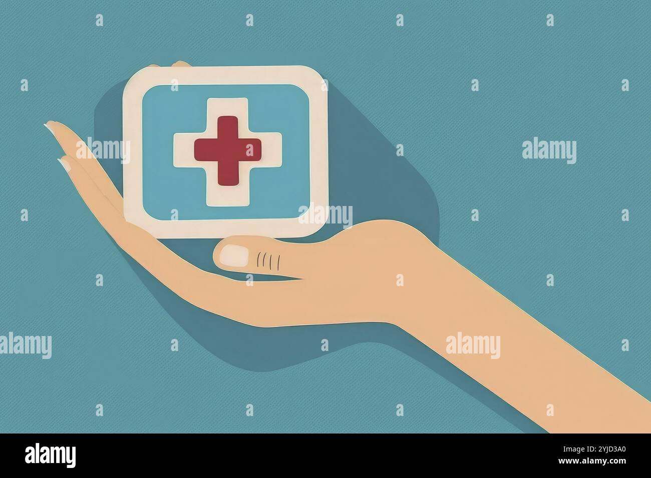 Healthcare icons. Illustration icons set. Premium quality. Hand holding ...