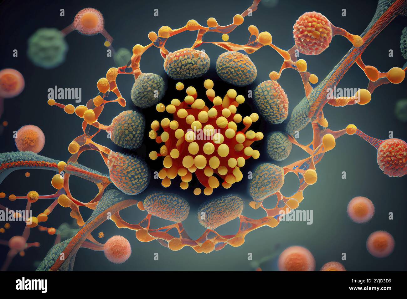 Human cell under microscope hi-res stock photography and images - Alamy