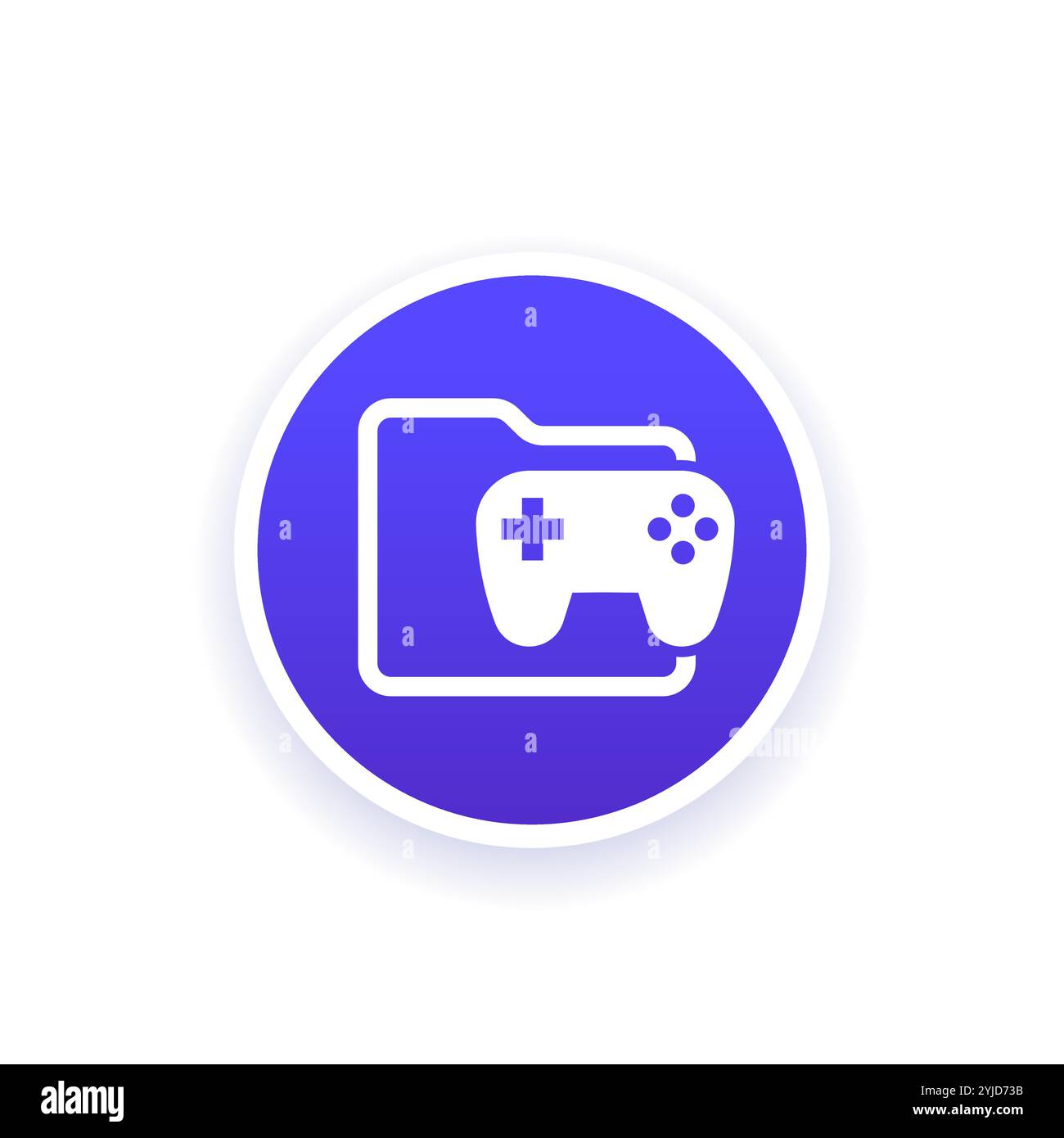Game folder icon gamepad hi-res stock photography and images - Alamy