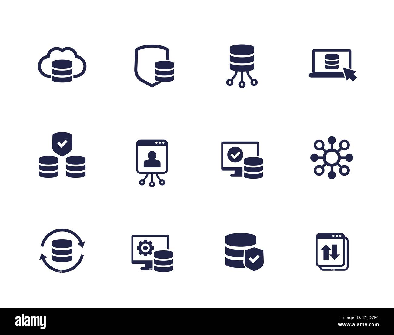 Customer database data cloud Stock Vector Images - Alamy