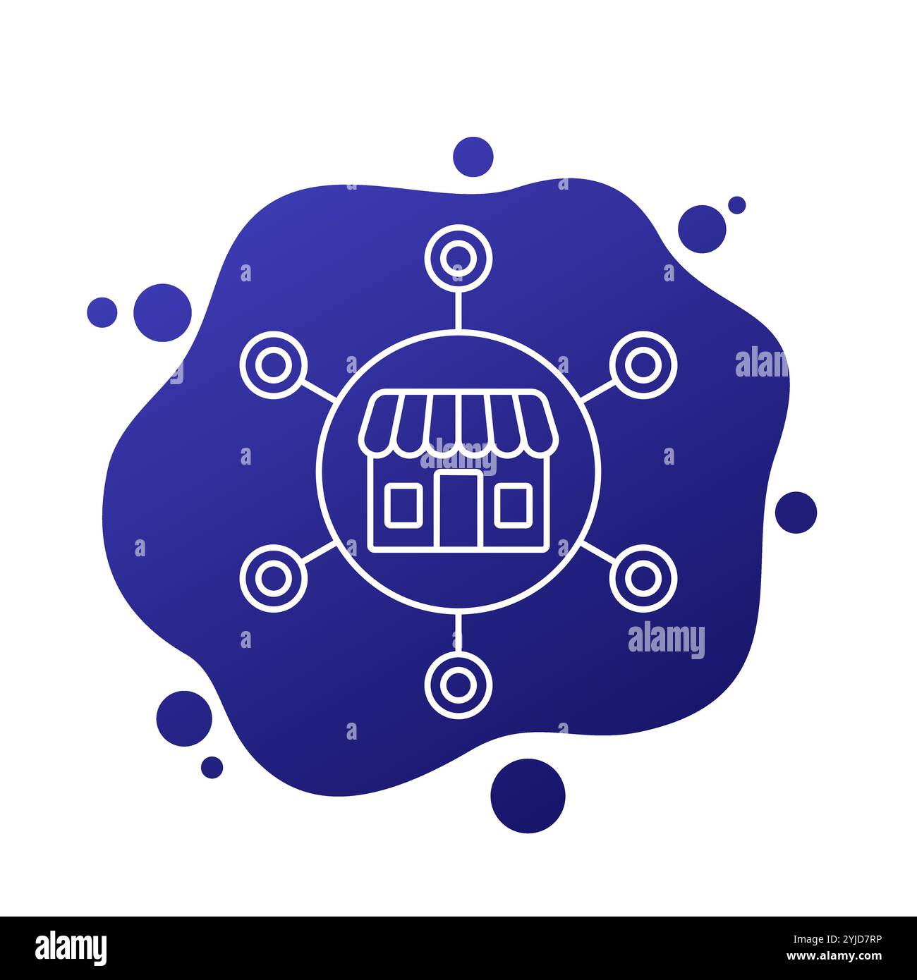 Marketplace icon linear vector Stock Vector Images - Alamy