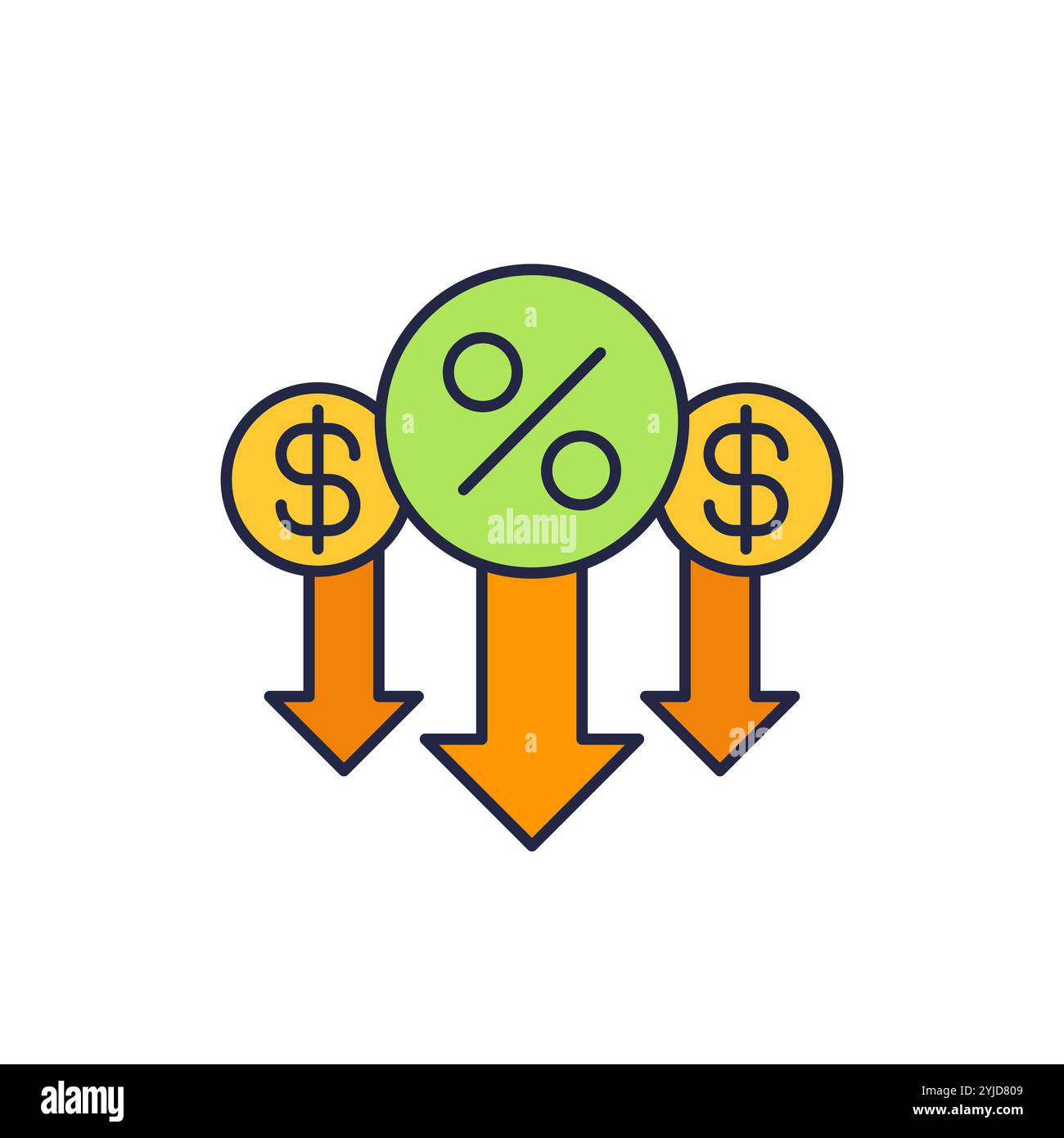 Interest rate cut vector hi-res stock photography and images - Alamy