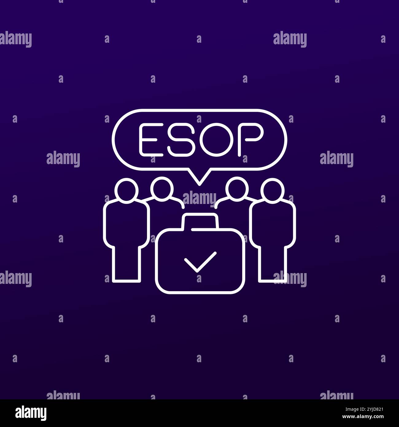 Employee stock ownership plan, ESOP icon Stock Vector Image & Art - Alamy