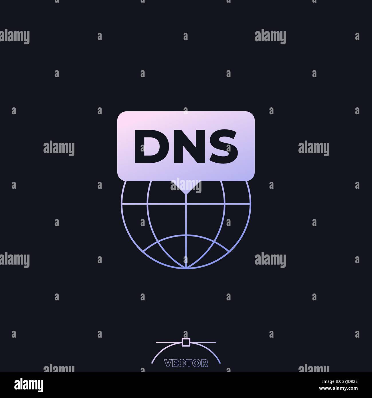 Dns icon Stock Vector Images - Alamy