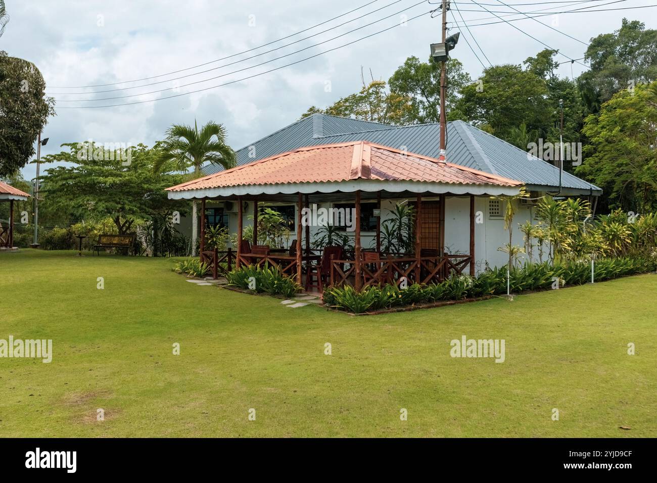 Traditional Malaysia house in Sandakan Sabah province Borneo Malaysia ...