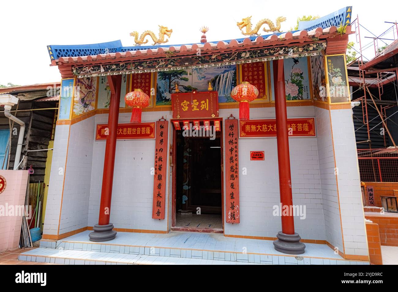 Chinese temple Kun Yam temple details in Sandakan Sabah Malaysia Stock ...