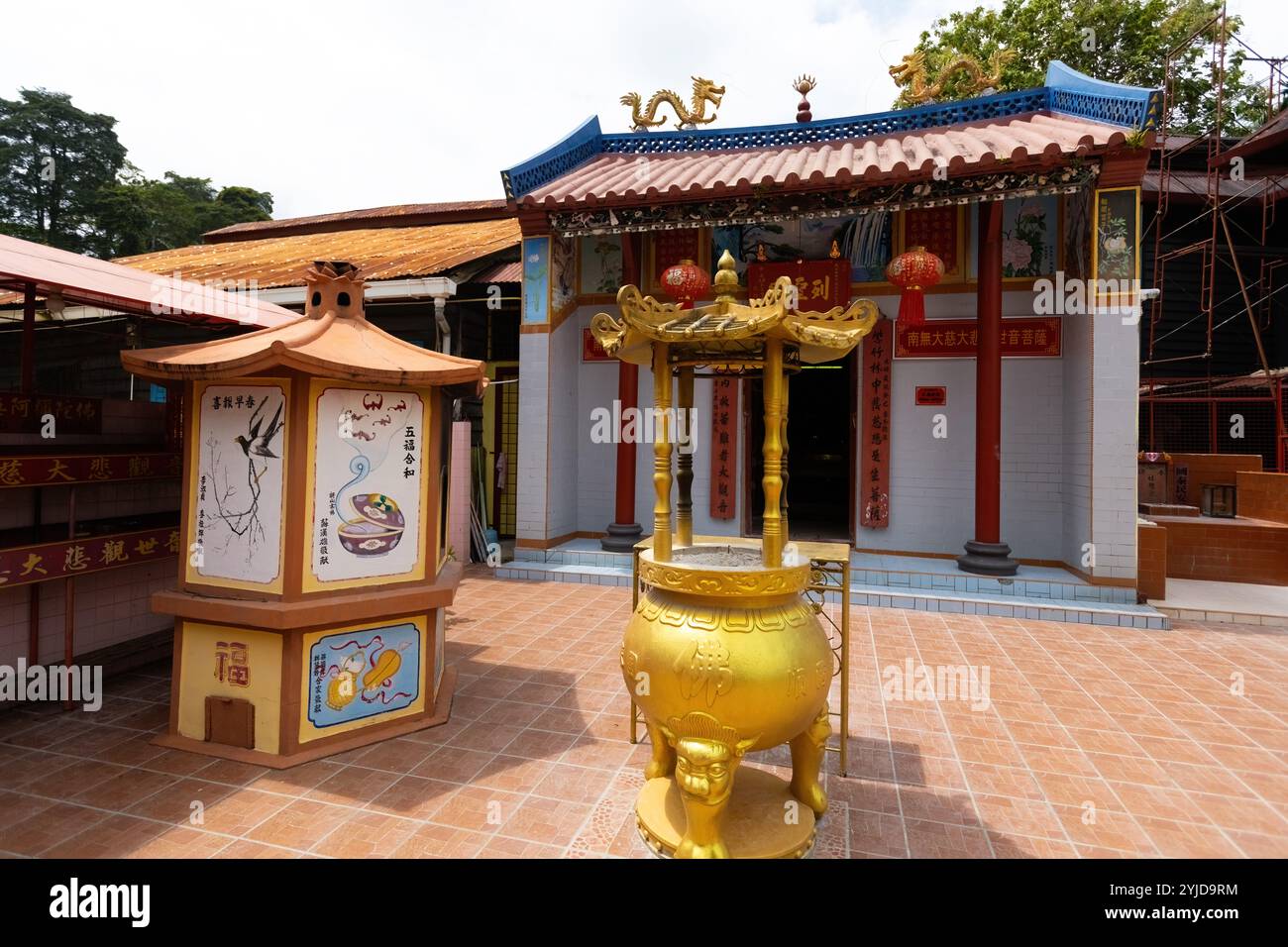 Chinese temple Kun Yam temple details in Sandakan Sabah Malaysia Stock ...