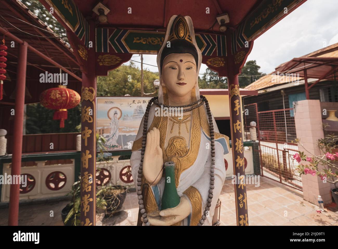 Chinese temple Kun Yam temple details in Sandakan Sabah Malaysia Stock ...